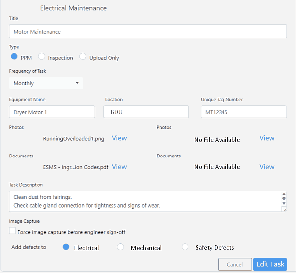 Tasks | Shark ESMS Documentation